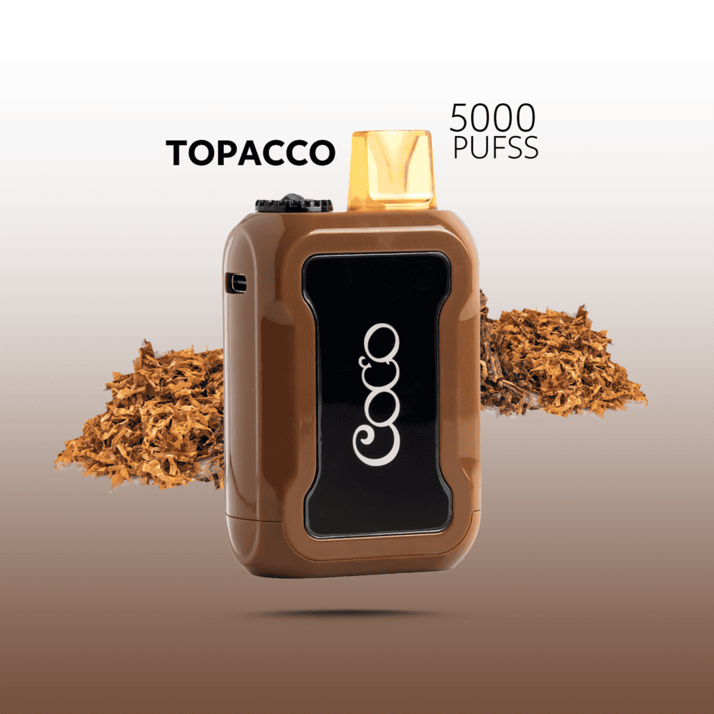 Get COCO 5000 PUFF DISPOSABLE TOBACOO 20MG